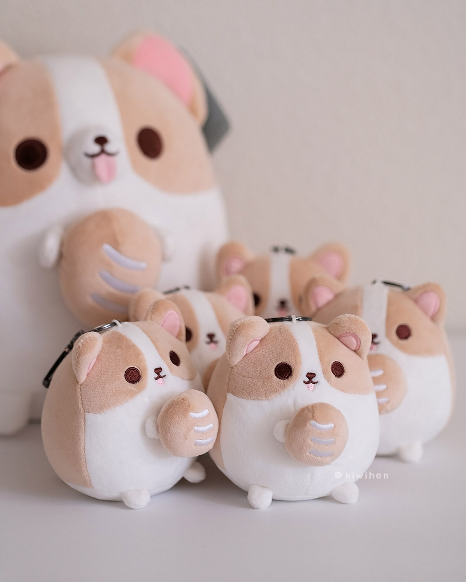 Corgi Bread Baker Plush Keychain Corgi Plush Corgi Gift Corgi Toy Cute ...