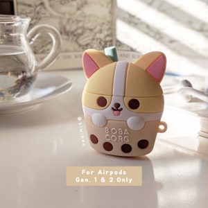 Boba Corg AirPod Case (gen. 1 & 2), Airpods Cases, Cute Airpods Case ...