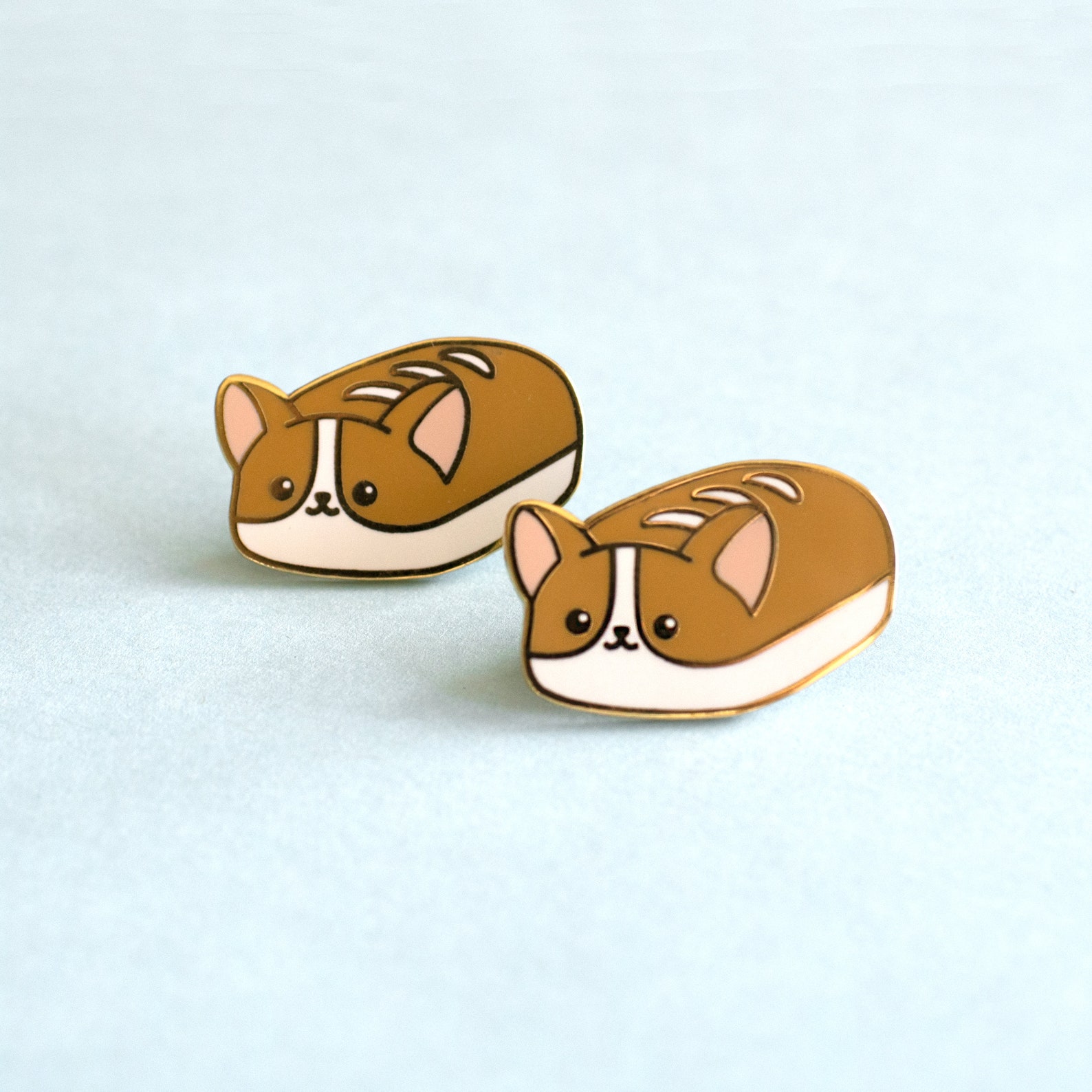 Corgi Bread Loaf Pin Corgi Pins Pins Enamel Pins Corgis | Etsy