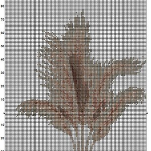 Pampas Grass Vase Cross Stitch Pattern Instant PDF Download - Grass ...