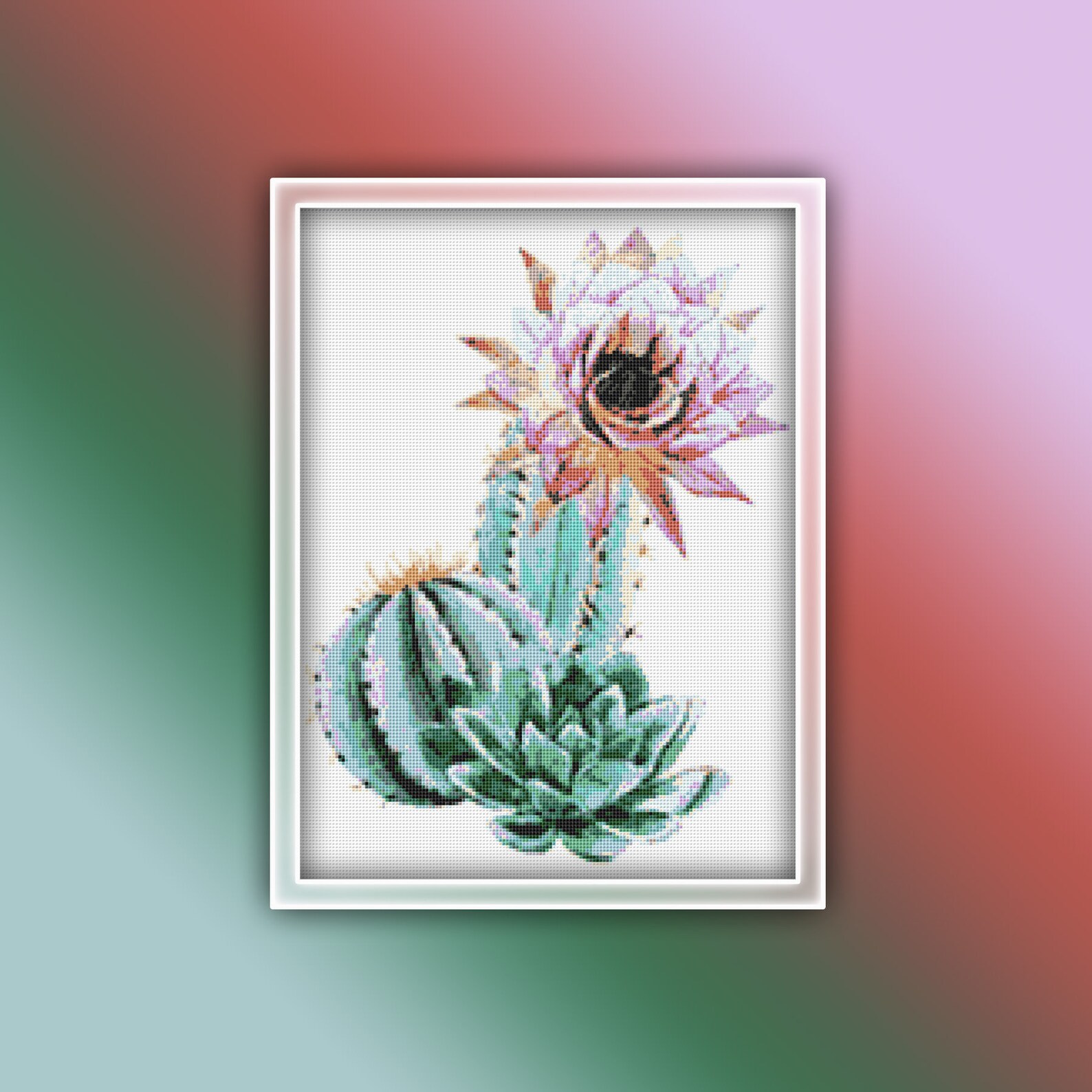 Succulents Cross Stitch Pattern 4 Instant PDF Download - Etsy