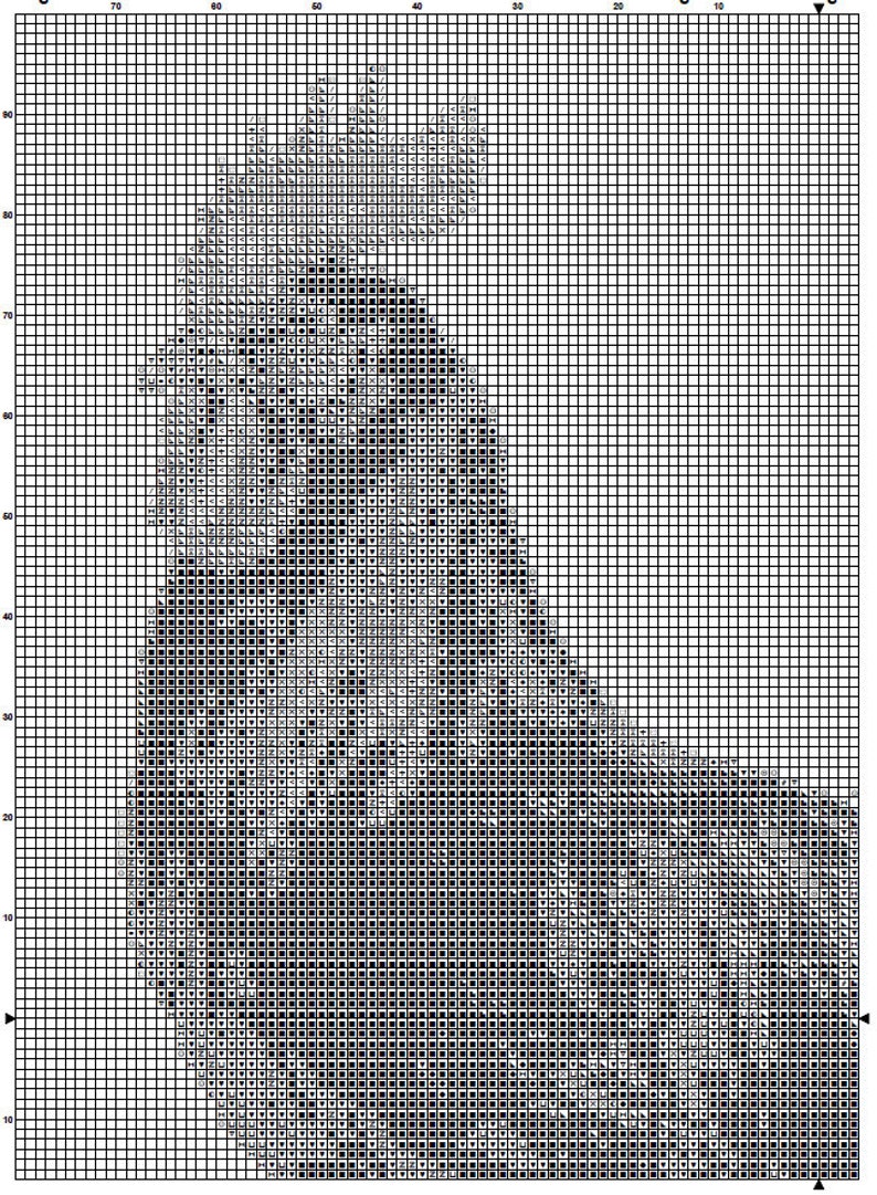 Chicken Cross Stitch Pattern 1 Instant PDF Download Rooster - Etsy