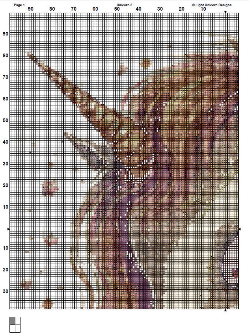 Unicorn Cross Stitch Pattern 8 Instant PDF Download Horse - Etsy