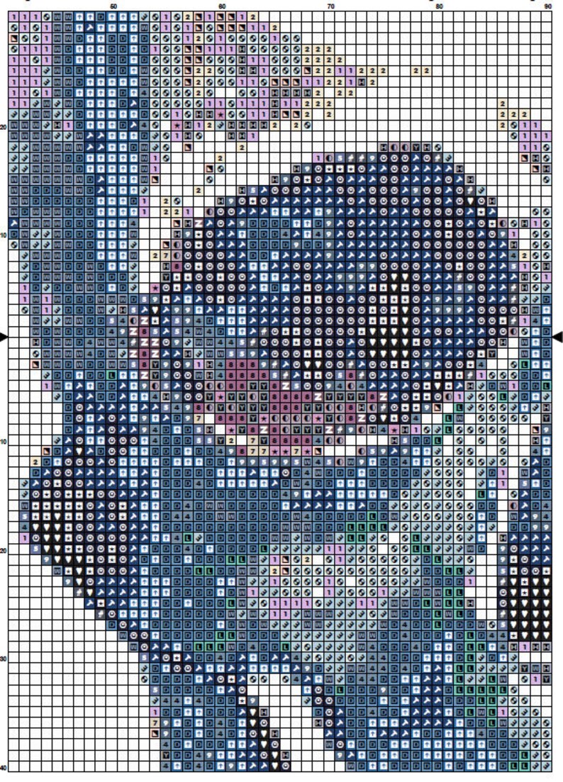 Skulls Cross Stitch Pattern 1 Instant PDF Download Skull | Etsy