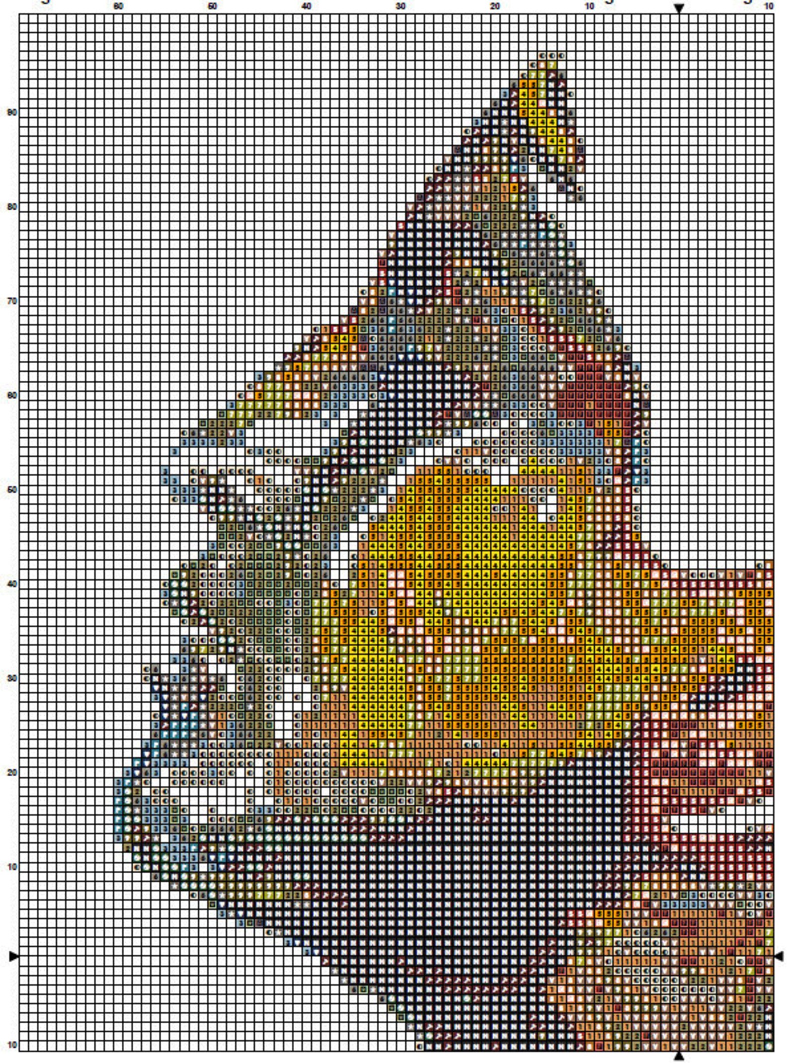 Face Cross Stitch Pattern 1 Instant PDF Download Woman - Etsy