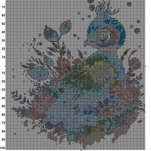 Peacock Cross Stitch Pattern 2 Instant PDF Download - Peacock ...