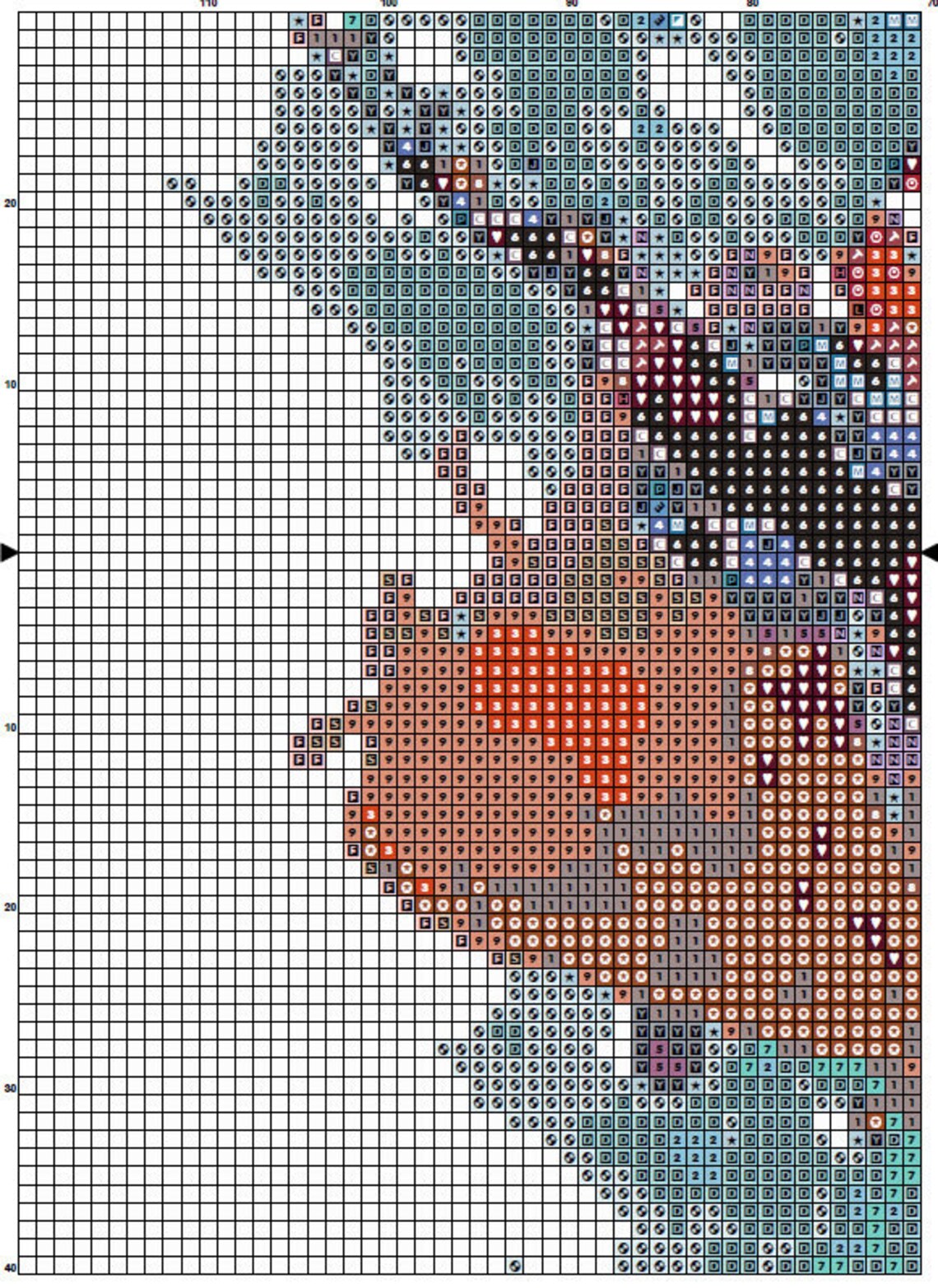 Lion Fish Cross Stitch Pattern 2 Instant Download Instant PDF - Etsy