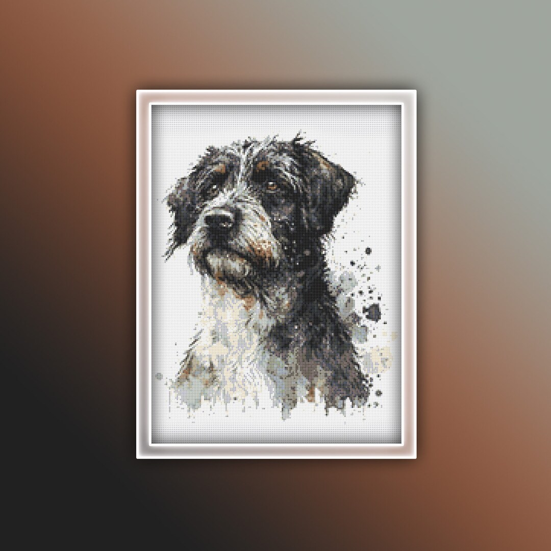 Scruffy Mongrel Dog Cross Stitch Pattern 4 Instant PDF Download ...