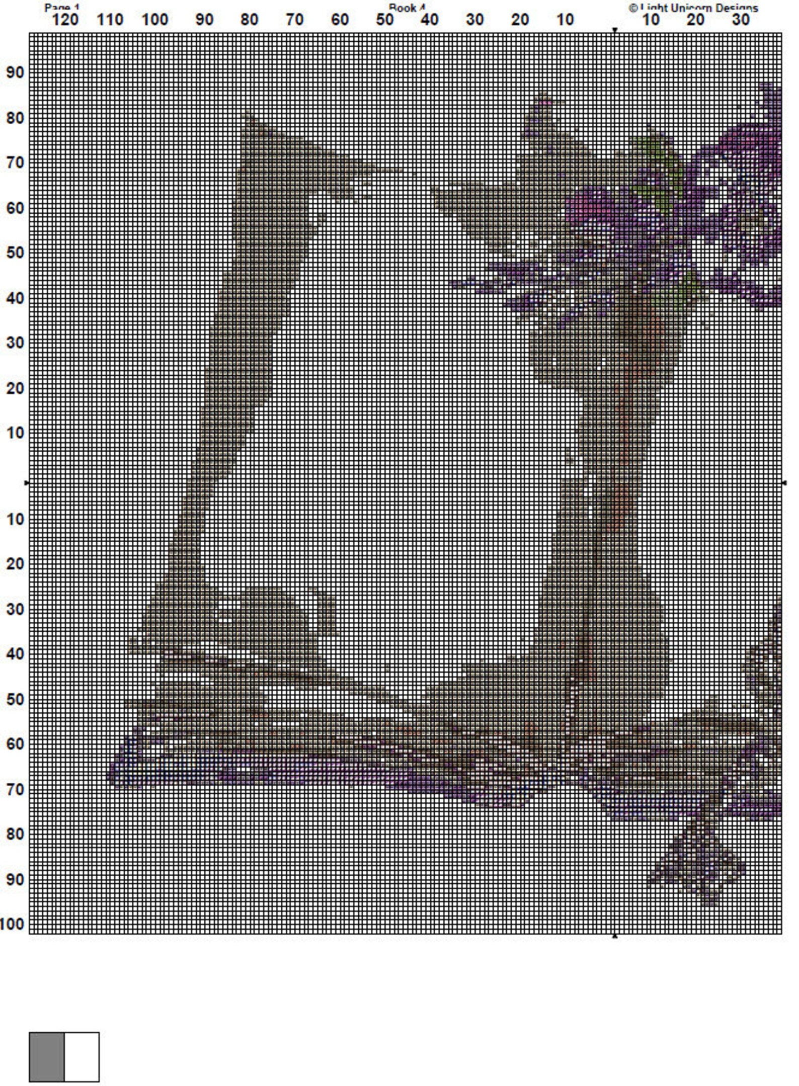 Book Cross Stitch Pattern 4 Instant PDF Download - Reading Watercolor ...