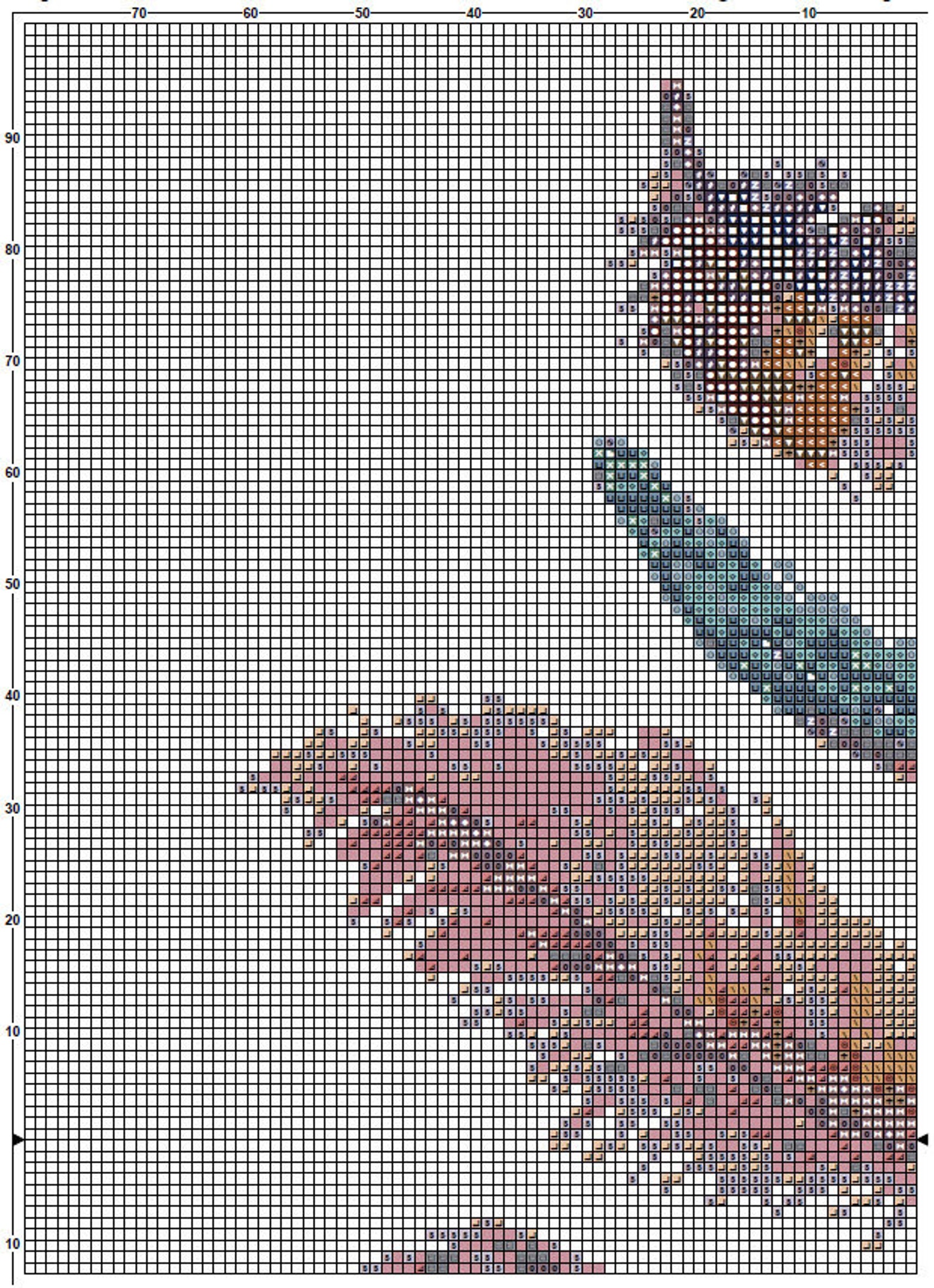 Feathers Cross Stitch Pattern 15 Instant PDF Download Feather - Etsy