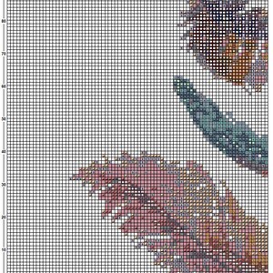 Feathers Cross Stitch Pattern 15 Instant PDF Download Feather - Etsy
