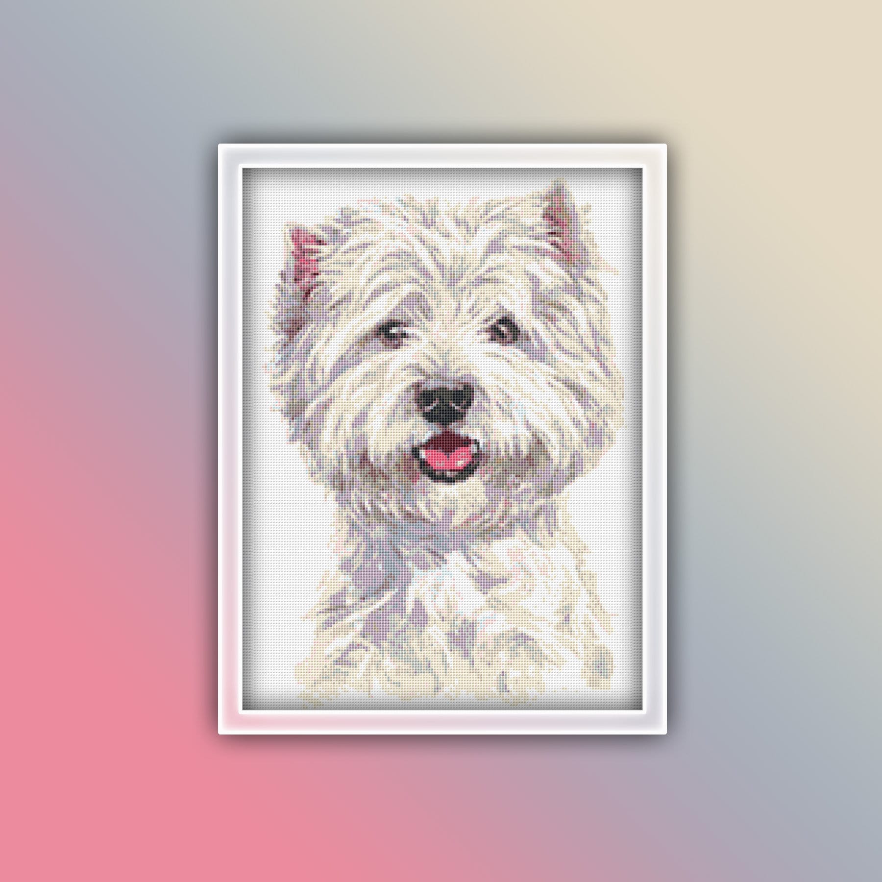 West Highland White Terrier Cross Stitch Pattern 1 Instant PDF | Etsy
