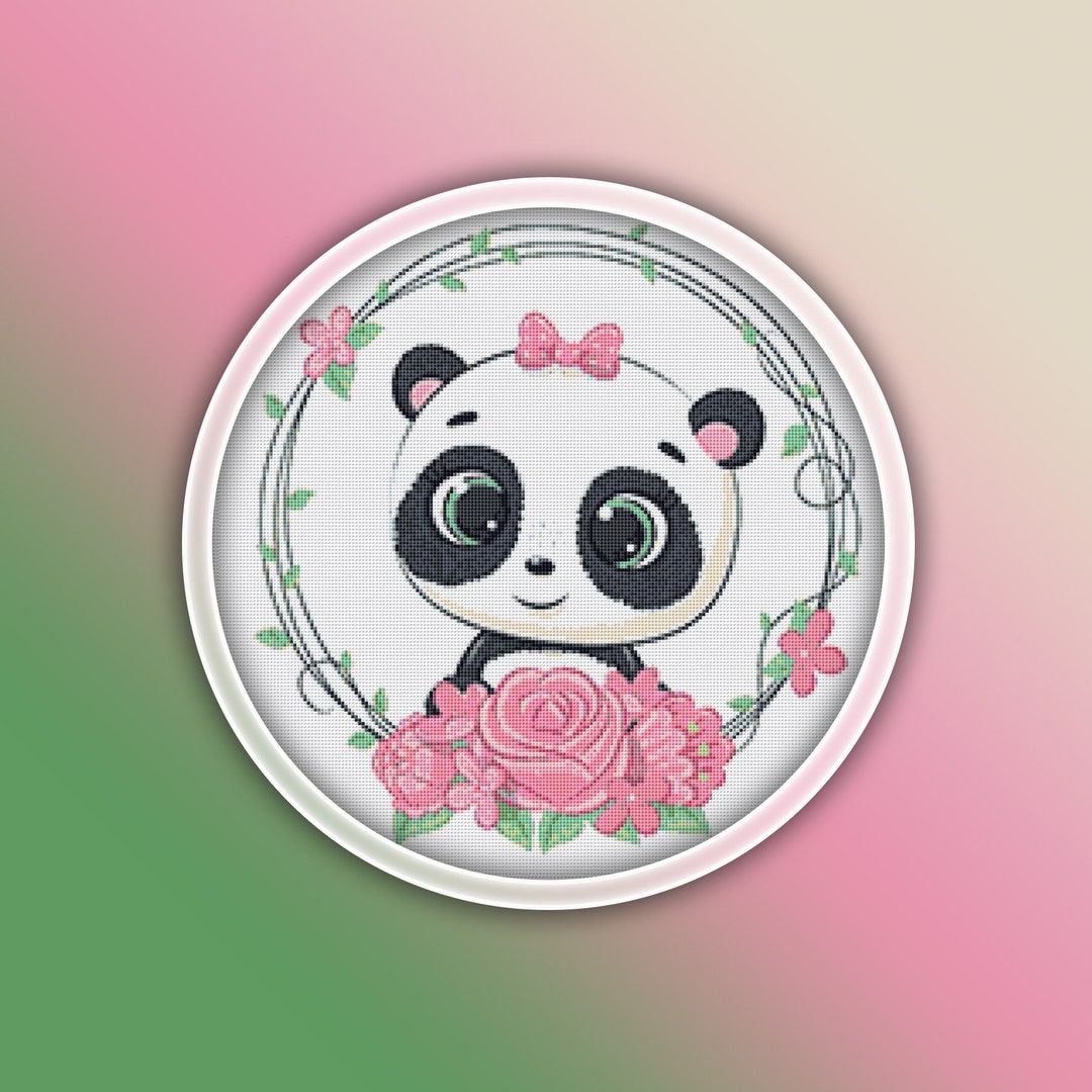Baby Panda Cross Stitch Pattern 1 Instant Download Instant PDF Download ...