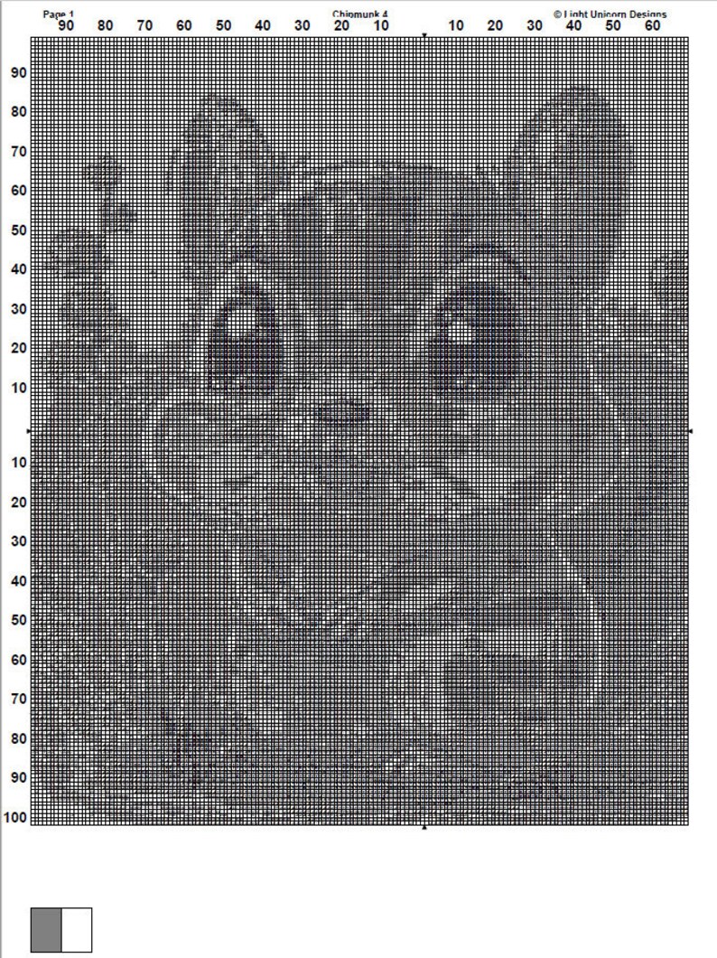 Chipmunk Cross Stitch Pattern 4 Instant PDF Download - Chipmunk ...