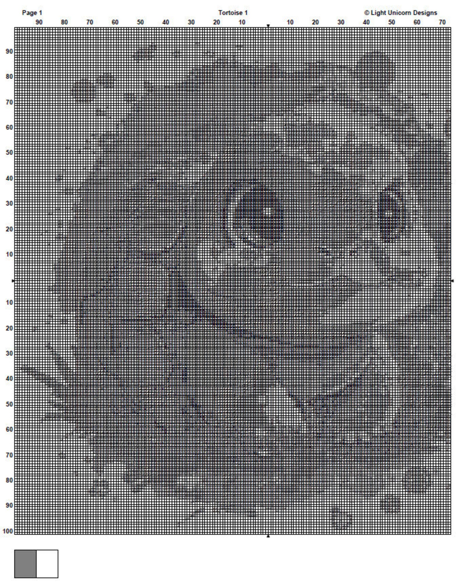 Tortoise Cross Stitch Pattern 1 Instant PDF Download Turtle - Etsy