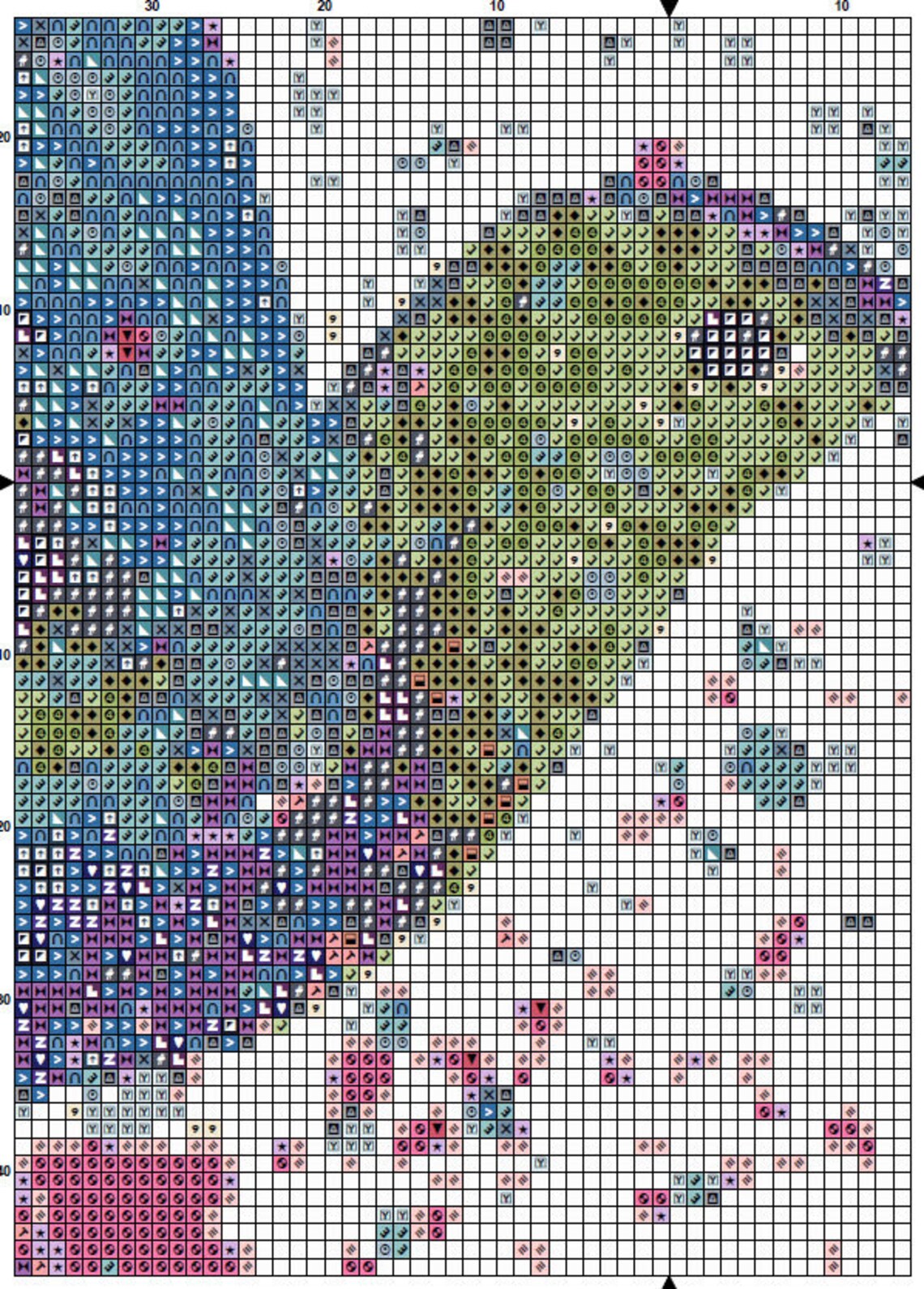 Hummingbird Cross Stitch Pattern 30 Instant PDF Download - Etsy