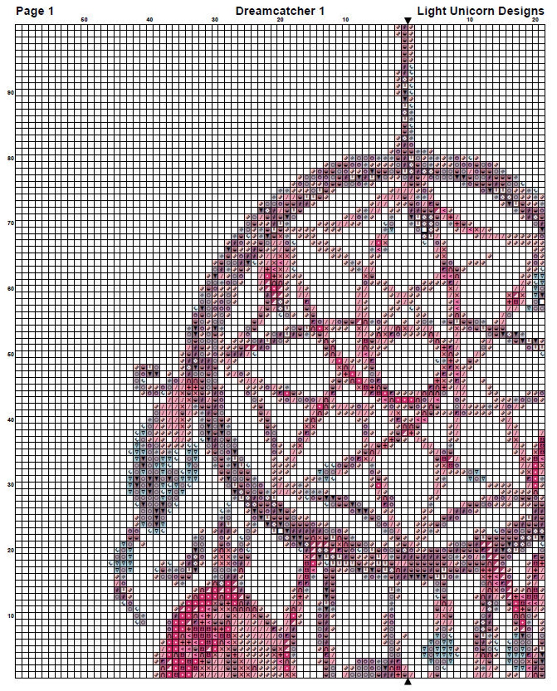 Dreamcatcher Cross Stitch Pattern 1 Instant PDF Download - Etsy