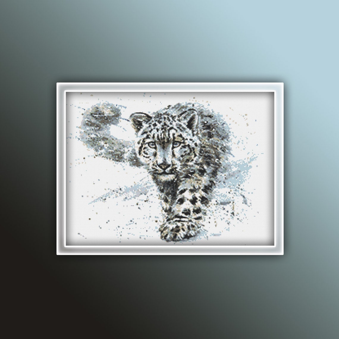 Snow Leopard Cross Stitch Pattern 1 Instant PDF Download - Etsy