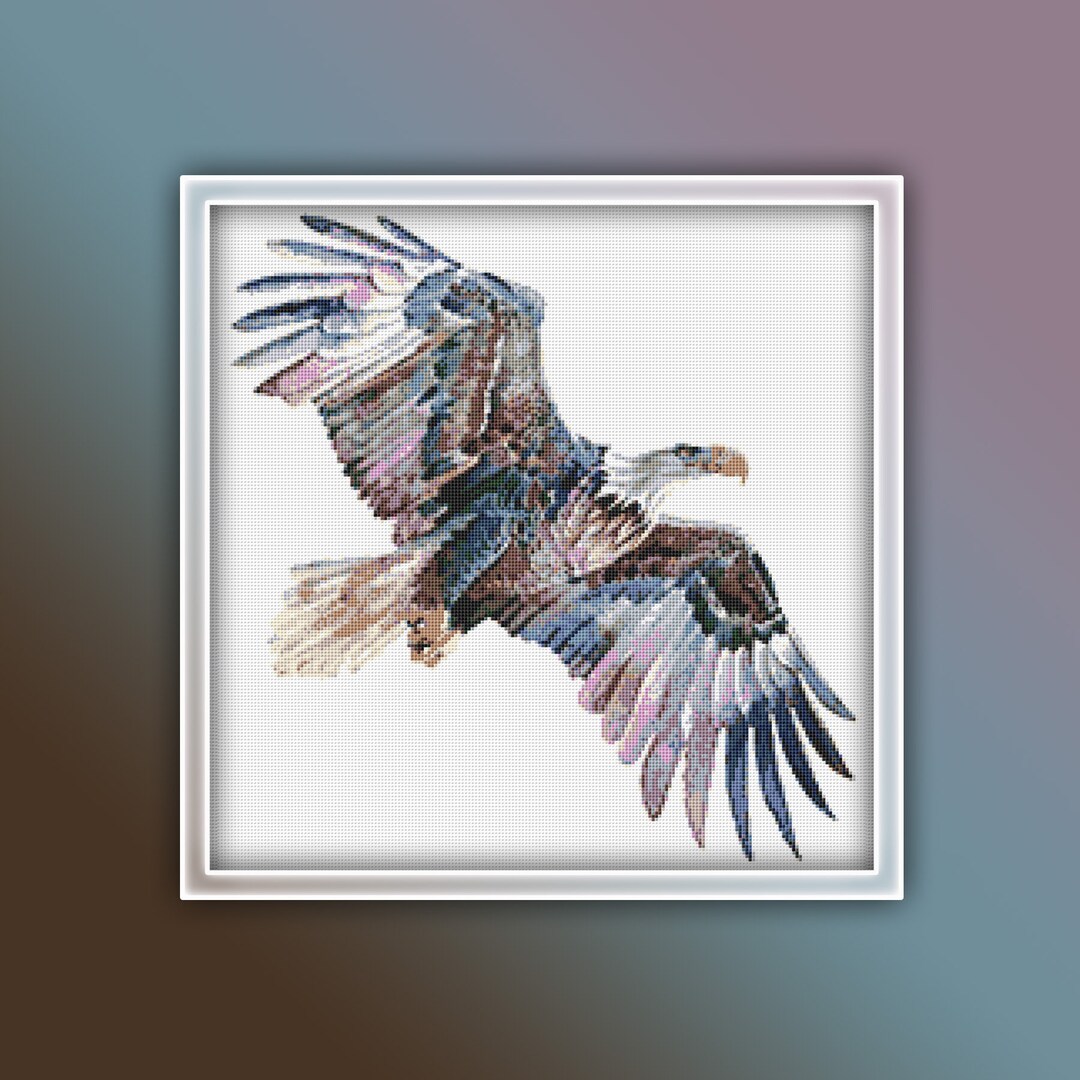 White Tailed Eagle Cross Stitch Pattern 1 Instant PDF Download - Eagle ...