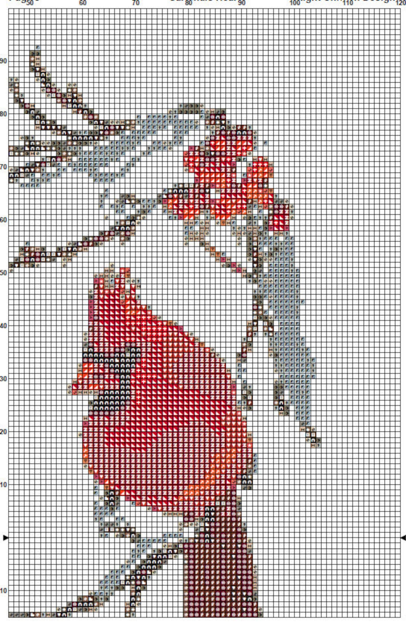 Cardinals Heart Cross Stitch Pattern 1 Instant PDF Download - Etsy