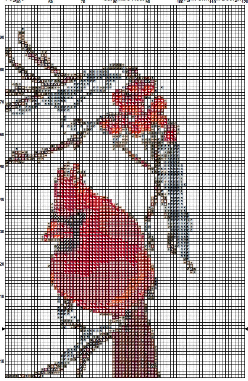 Cardinals Heart Cross Stitch Pattern 1 Instant PDF Download - Etsy