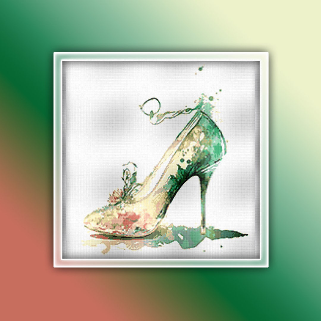 Fairy Tale Shoe Cross Stitch Pattern 2 Instant PDF Download - Lady ...