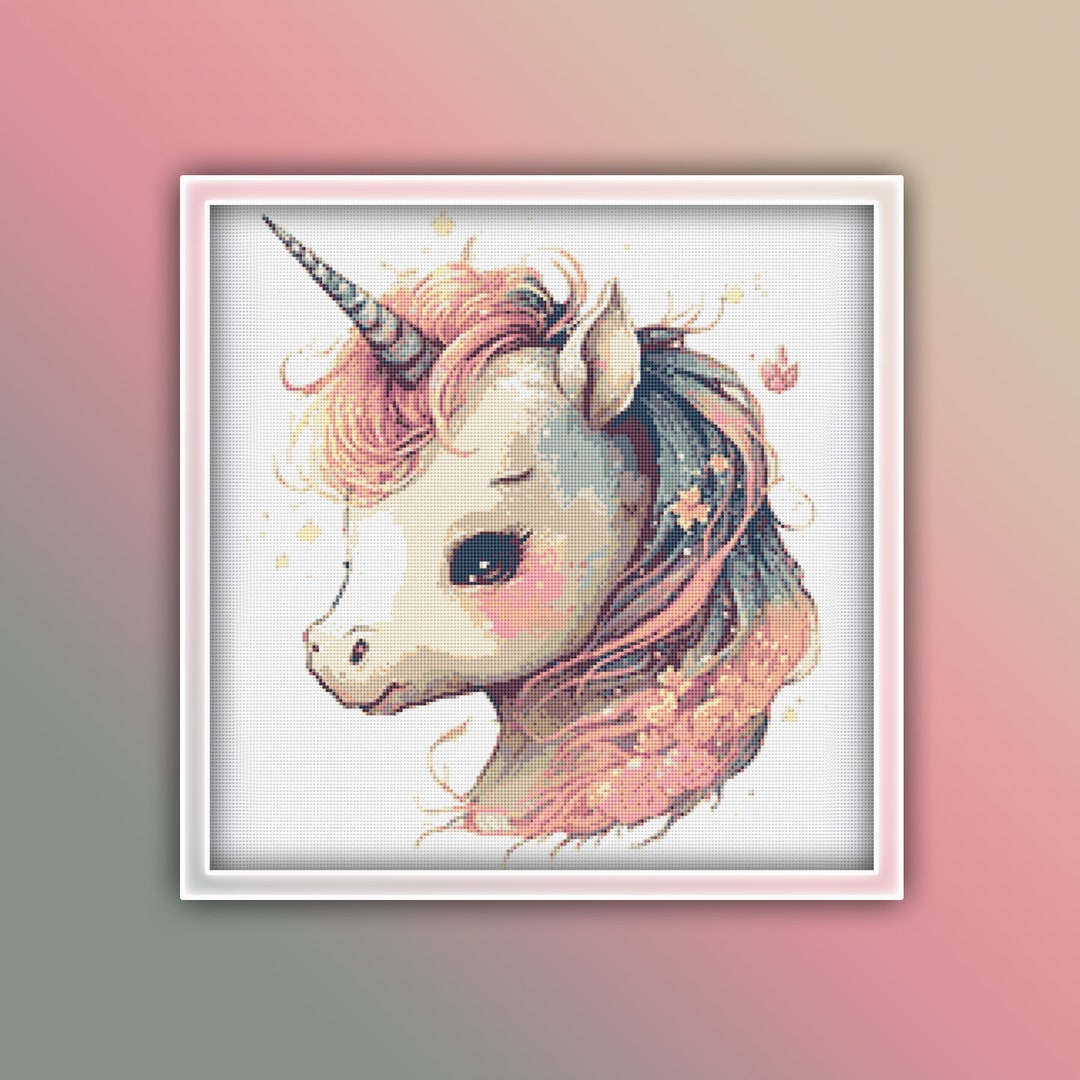 Unicorn Cross Stitch Pattern 17 Instant PDF Download - Horse Watercolor ...