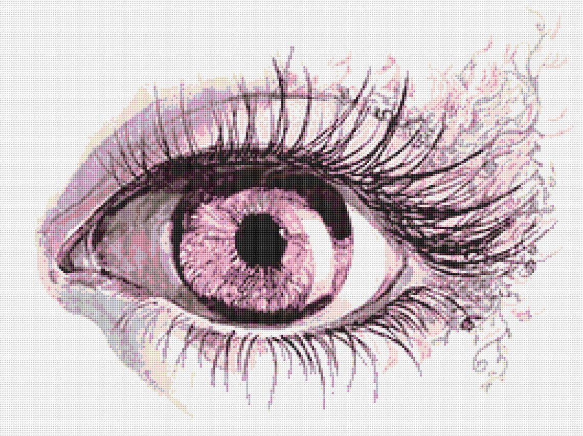 Eye Cross Stitch Pattern 5 Instant PDF Download Autumn - Etsy