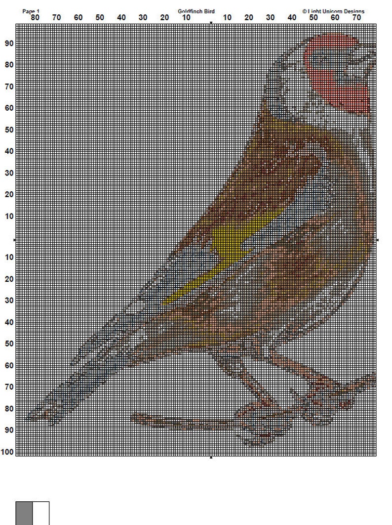 Goldfinch Bird Cross Stitch Pattern Instant PDF Download - Bird ...
