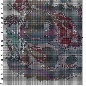 Tortoise Cross Stitch Pattern 4 Instant PDF Download - Turtle ...