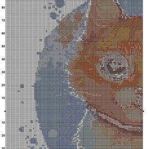 Ginger Cat Cross Stitch Pattern 3 Instant PDF Download - Ginger Cat ...