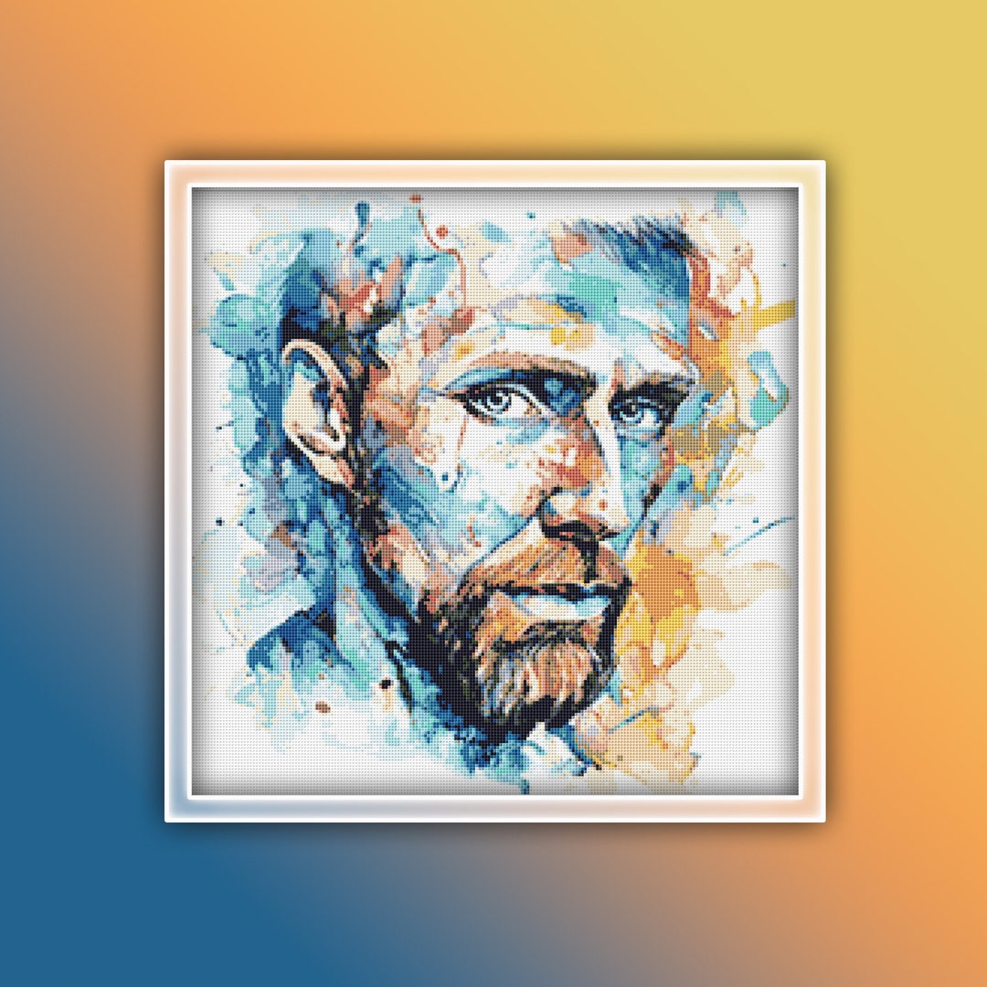 Vincent Van Gogh Cross Stitch Pattern 1 Instant PDF Download - Vincent ...