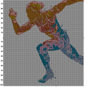 Running Cross Stitch Pattern 1 Instant Download Instant PDF Download ...