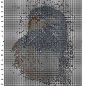 Eagle Cross Stitch Pattern 1 Instant PDF Download - Eagle Watercolor ...