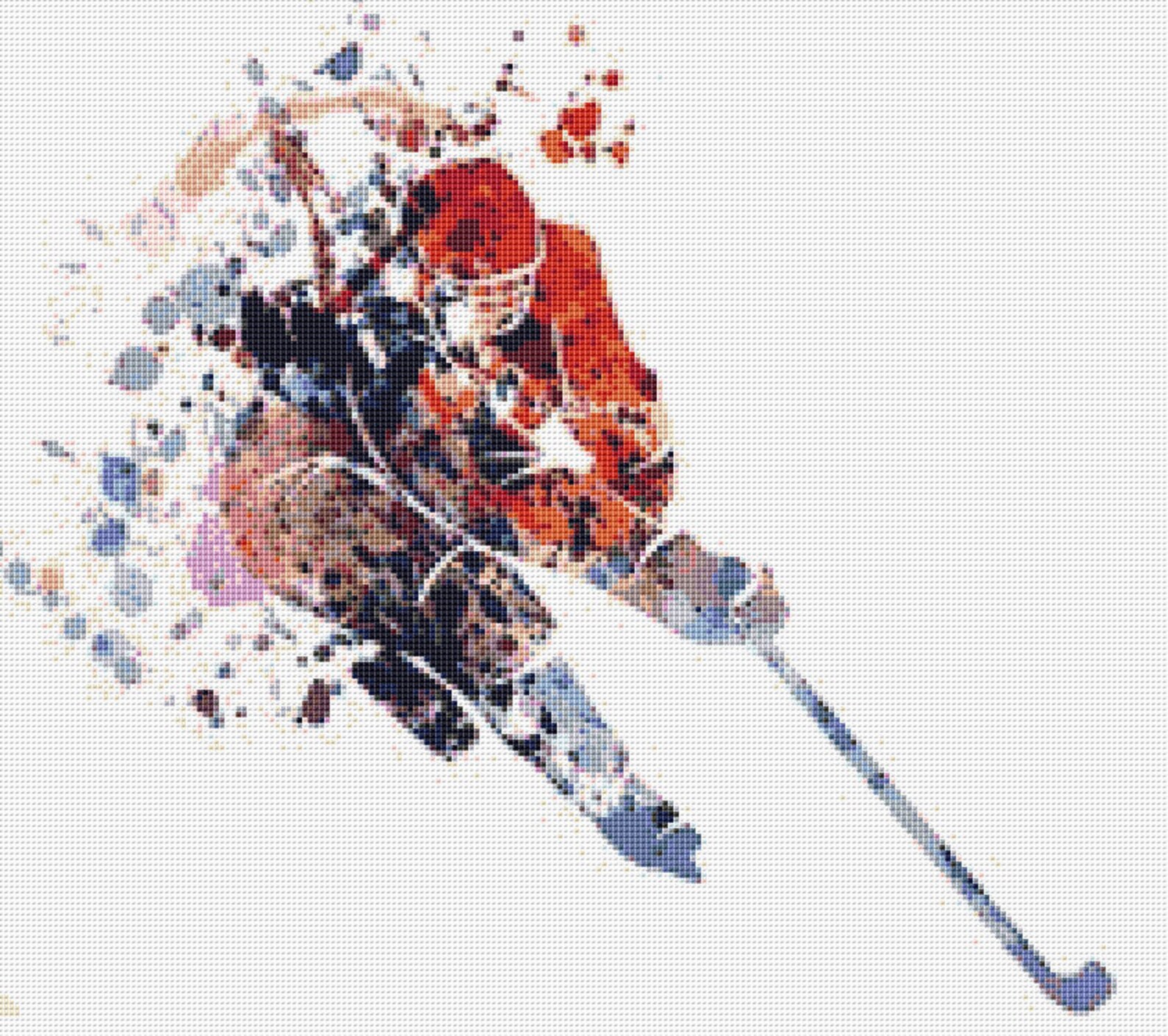 Ice Hockey Cross Stitch Pattern 2 Instant PDF Download Sport | Etsy