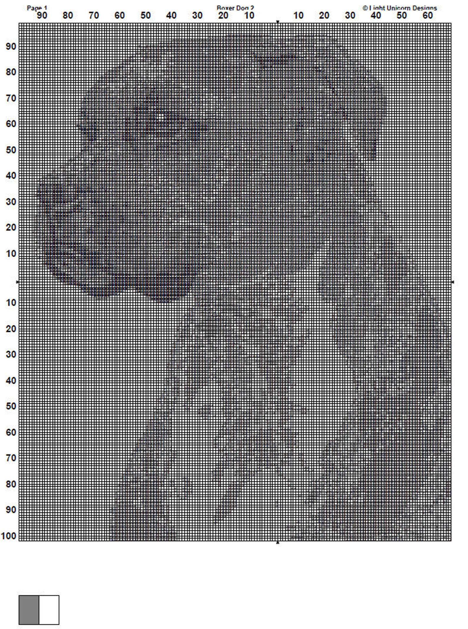 Boxer Dog Cross Stitch Pattern 2 Instant PDF Download - Boxer Dog ...