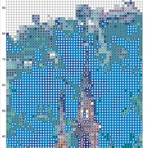 Castle Cross Stitch Pattern 1 Instant PDF Download - Fairy Tale Castle ...