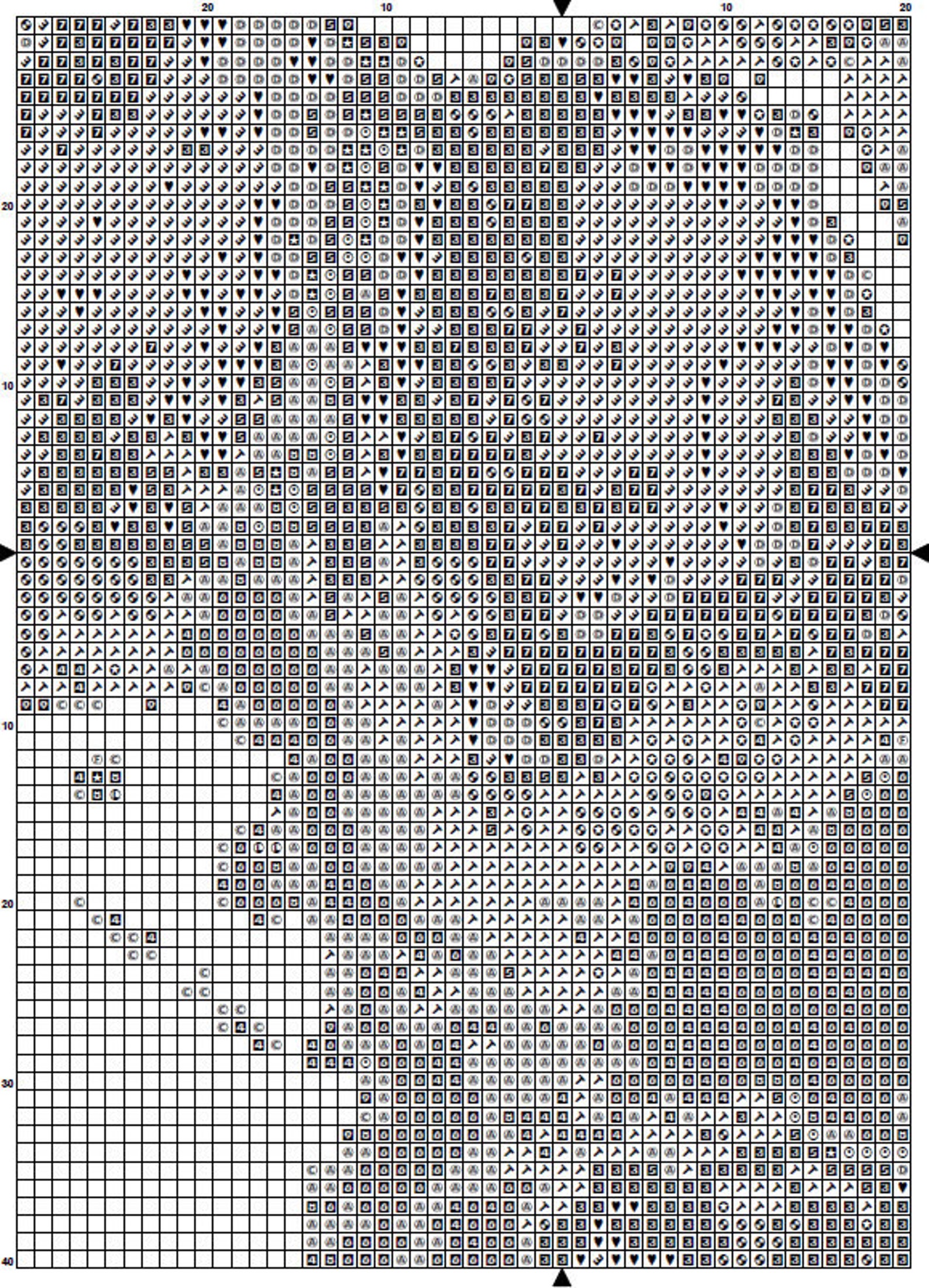 World Map Cross Stitch Pattern 2 Instant PDF Download Earth | Etsy