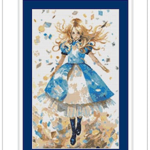 Alice in Wonderland Cross Stitch Pattern 5 Instant PDF Download - Alice ...