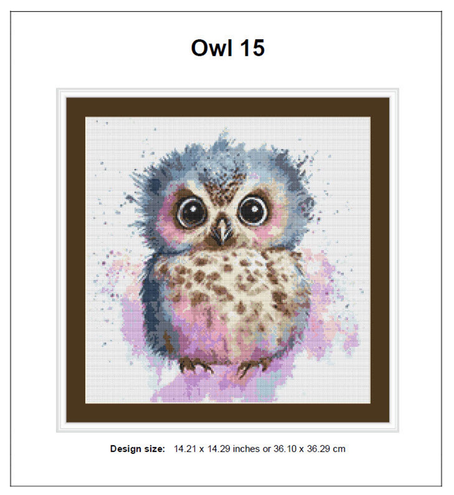 Owl Cross Stitch Pattern 15 Instant Download Instant PDF - Etsy