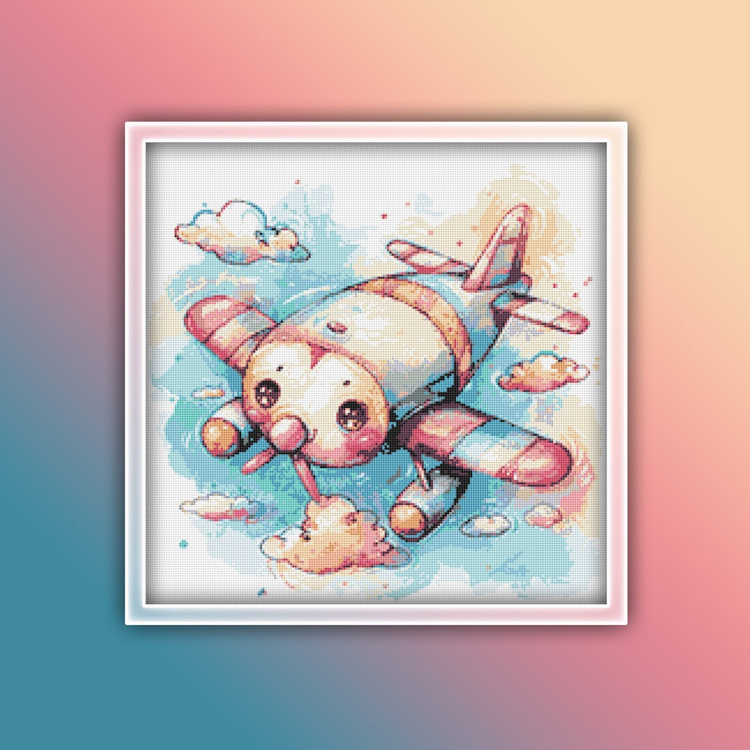 Airplane Cross Stitch Pattern 1 Instant PDF Download - Airplane ...