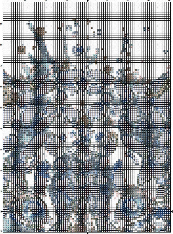 Snow Leopard Cross Stitch Pattern 1 Instant PDF Download - Etsy