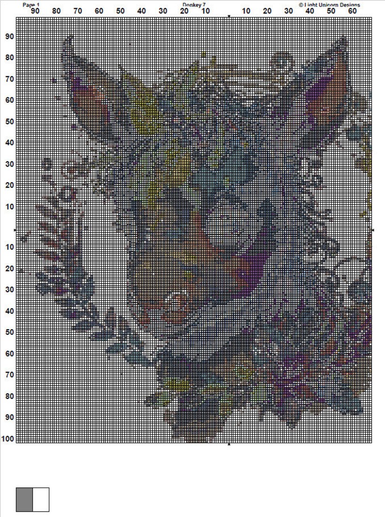 Donkey Cross Stitch Pattern 7 Instant Download Instant PDF Download ...