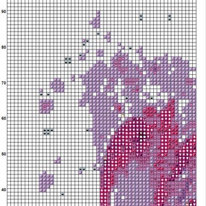 Purple Flowers Cross Stitch Pattern Instant PDF Download - Tulips ...