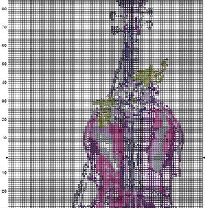 Violin Cross Stitch Pattern 1 Instant PDF Download - Violin Ball ...