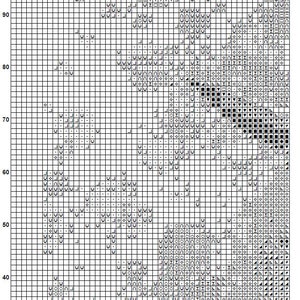 Red Masked Woman Stitch Pattern Instant PDF Download - Woman Watercolor ...