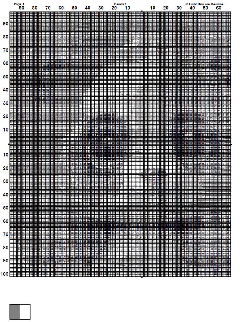 Panda Cross Stitch Pattern 1 Instant Download Instant PDF - Etsy