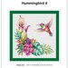 Hummingbird Cross Stitch Pattern 4 Instant PDF Download - Hummingbird ...