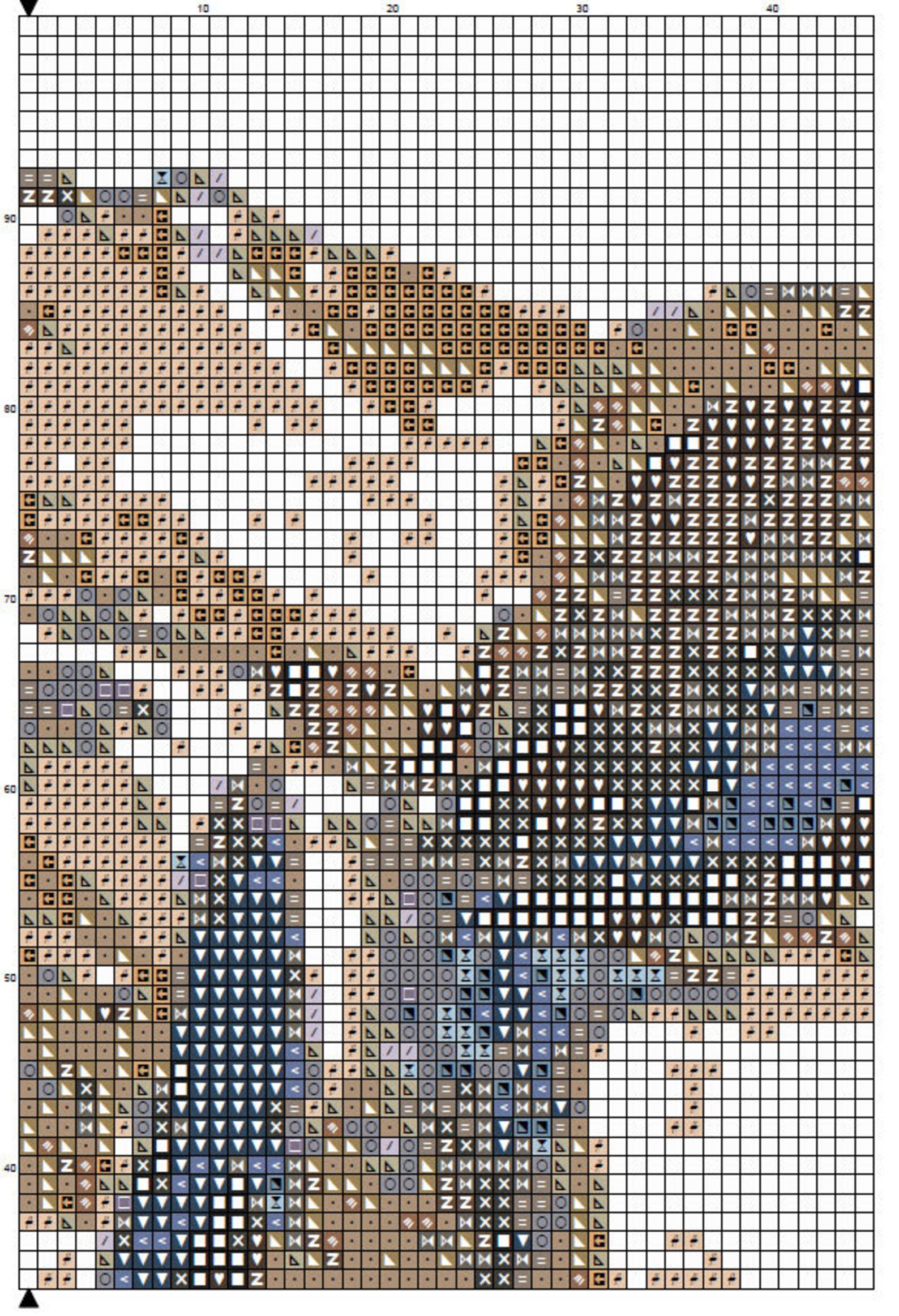 Rhino Cross Stitch Pattern 8 Instant PDF Download Rhinoceros - Etsy