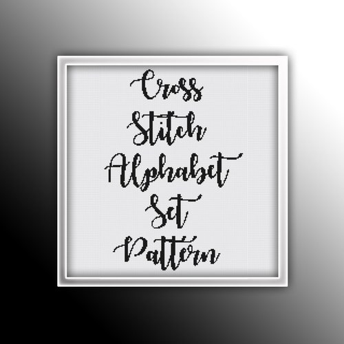 Greek Alphabet Capital Letters Cross Stitch Pattern Instant - Etsy